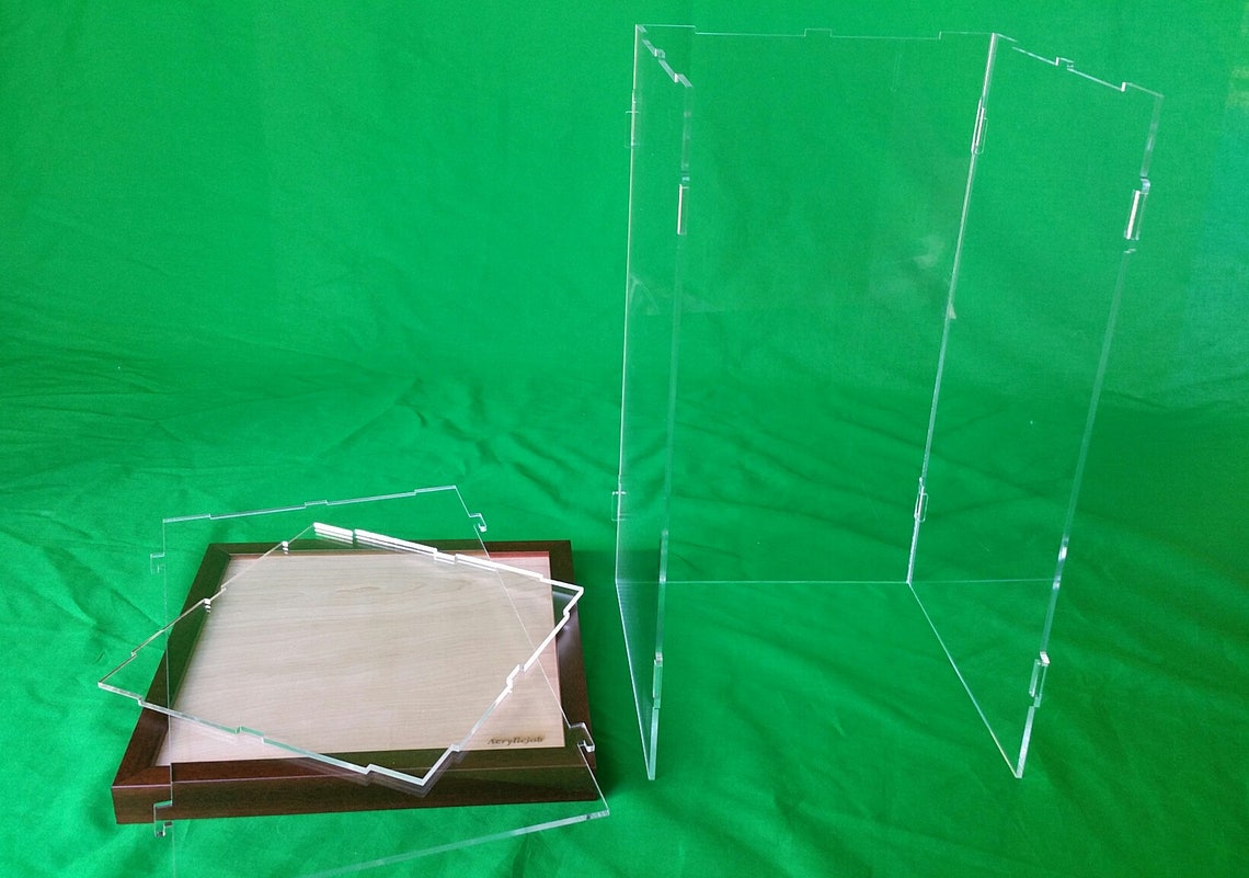 11 X 11 X 15 Inch Acrylic Display Case for Brooch Bouquet Cabinet ...