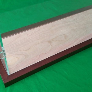 20"l X 5"w X 5"h Display Case With 1/8" Thick Acrylic Brown Wood Frame ...
