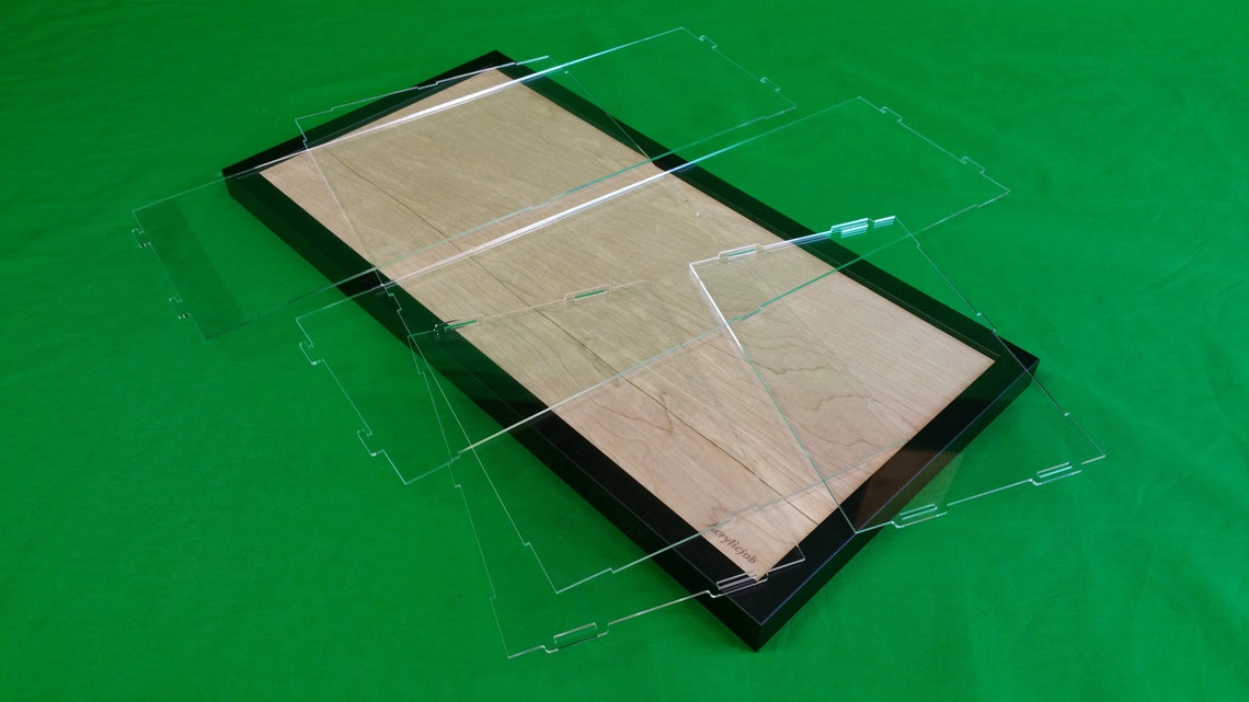 25"l X 12"w X 7"h Inch Acrylic Display Case Showcase Box Cabinet ...