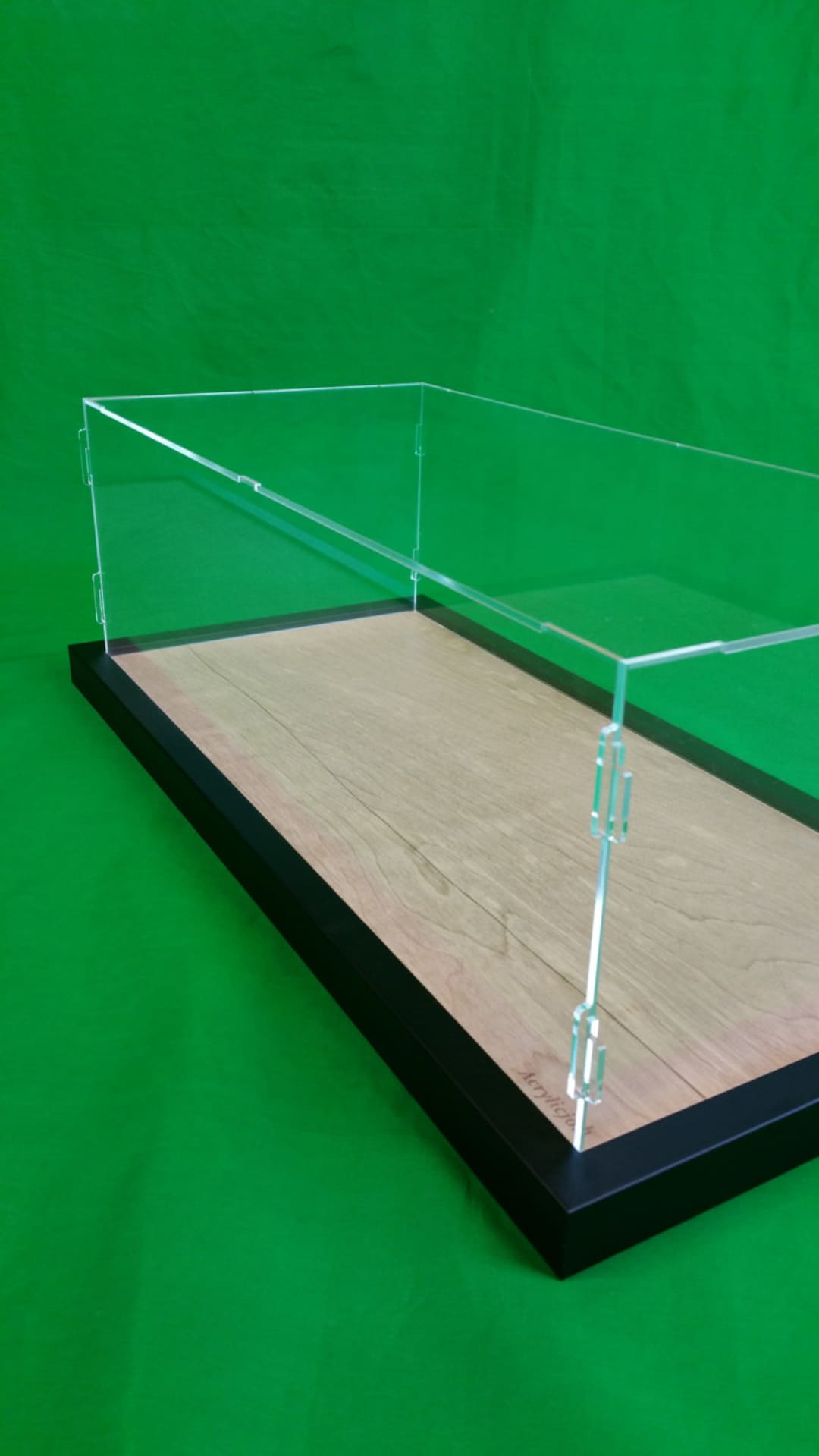 18"l X 6"w X 15"h Acrylic Display Case for Tall Model Ships, Black ...