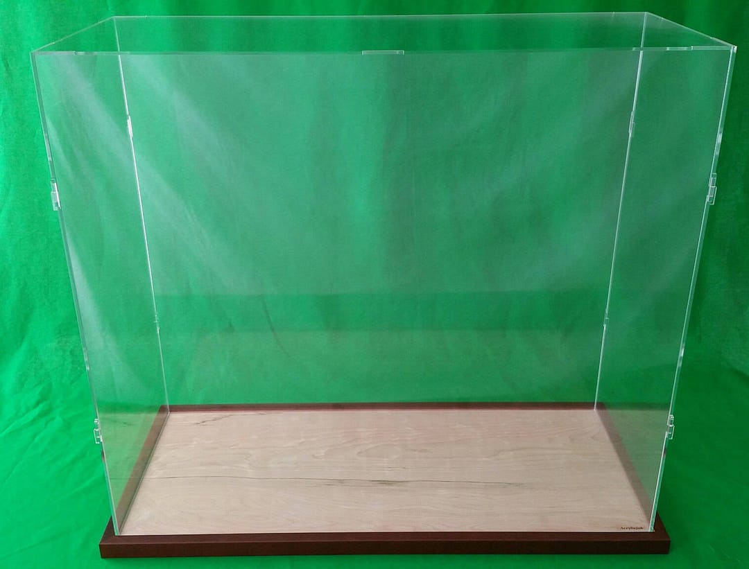 36"l X 16"w X 24"h Display Case Cabinet Showcase Organizer Box With 3/ ...