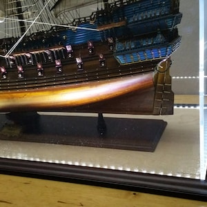 47 X 15 X 38 Inch Acrylic Table Top Display Case LED Lights for Tall ...