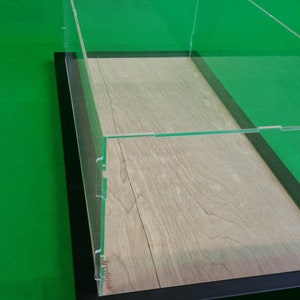 25"l X 16"w X 10"h Table Top Acrylic Display Case Black Frame Organizer ...