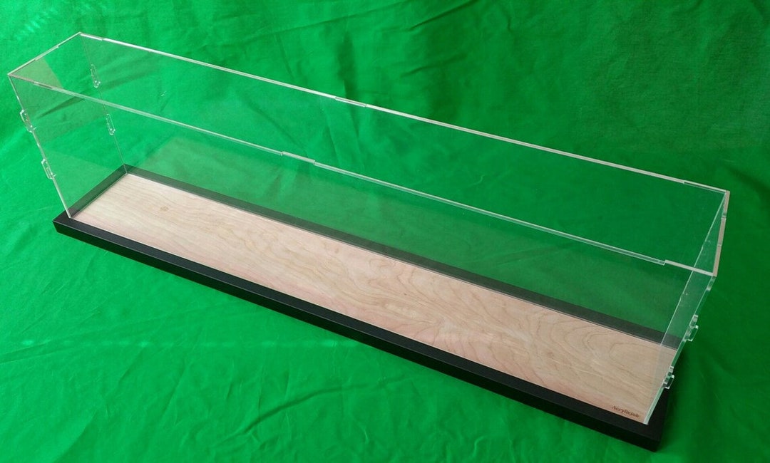30"l X 14"w X 12"h Display Case With 3/16" Thick Acrylic, Black Wood ...