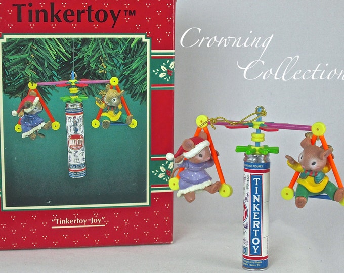 Enesco Tinkertoy Joy Ornament Mice Hasbro Mouse Tinker Toy Treasury of ...