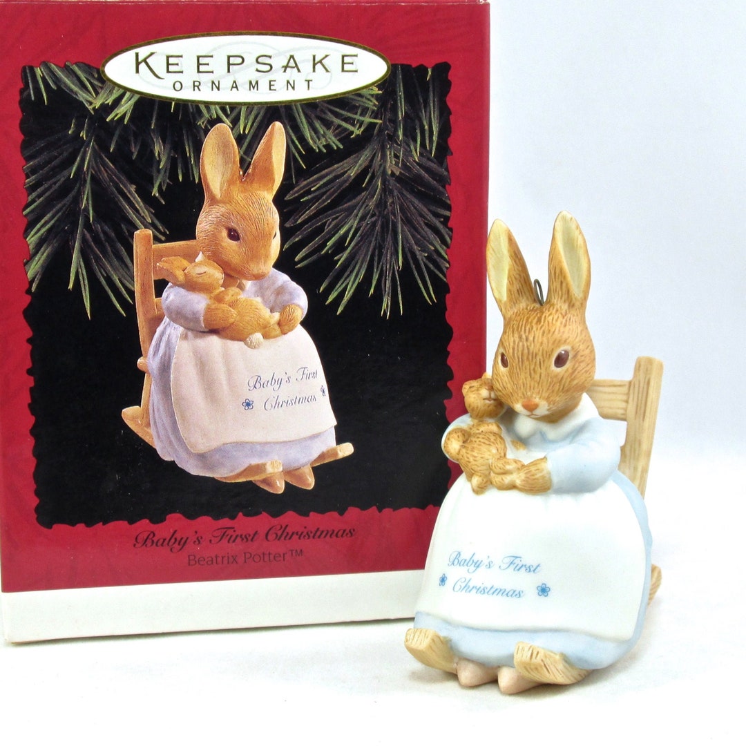 1996 Hallmark Baby's First Christmas Ornament Beatrix Potter Peter ...