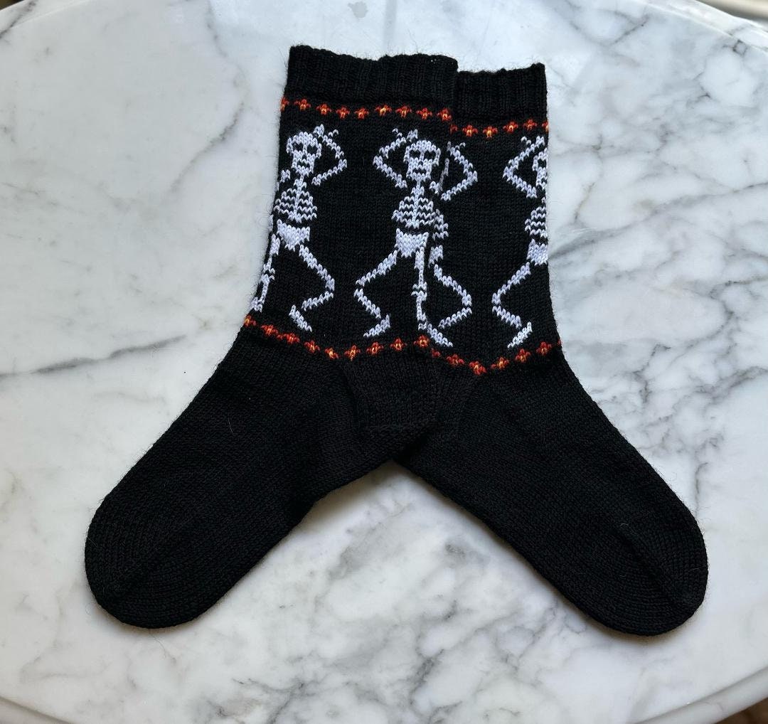 Dancing Skeletons Top-down Sock Pattern. - Etsy
