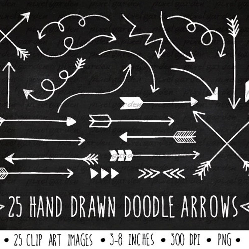 Doodle Arrow - Etsy