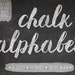 Chalk Alphabet Clipart. Chalkboard Letters, Numbers, Symbols. Hand ...