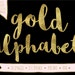 Gold Alphabet Clipart. Gold Foil Letters Numbers Symbols. | Etsy