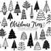 Christmas Tree Clipart. Hand Drawn Christmas Doodles. Winter | Etsy