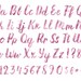 Pink Foil Alphabet Clipart, Sparkly Letters, Metallic Numbers, Symbol ...
