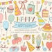 Birthday Clipart. Hand Drawn Birthday Clip Art. Celebration Clipart ...