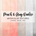 Peach Watercolor Ombre Digital Paper. Handpainted Blush, Gray ...