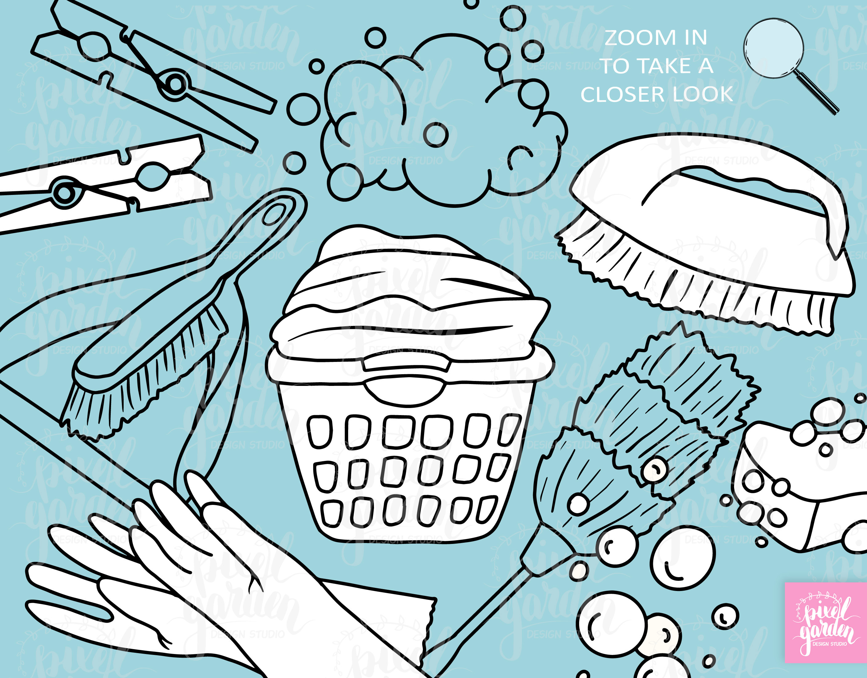 Hand Drawn Chores Clip Art. Black White Doodle Kids Chores - Etsy Canada