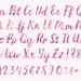 Pink Foil Alphabet Clipart, Sparkly Letters, Metallic Numbers, Symbol ...