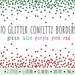 Glitter Confetti Border Clipart. Gold & Silver Confetti Frames ...