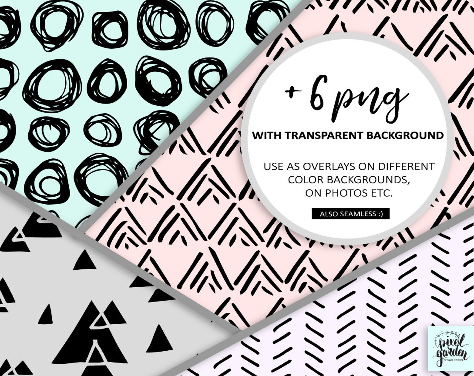 Scandinavian Digital Paper. Nordic Minimalist Doodle Pattern. - Etsy