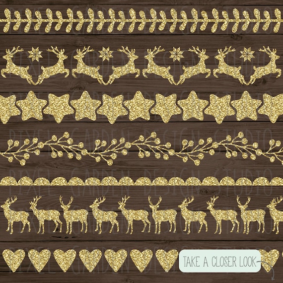 Gold Christmas Border