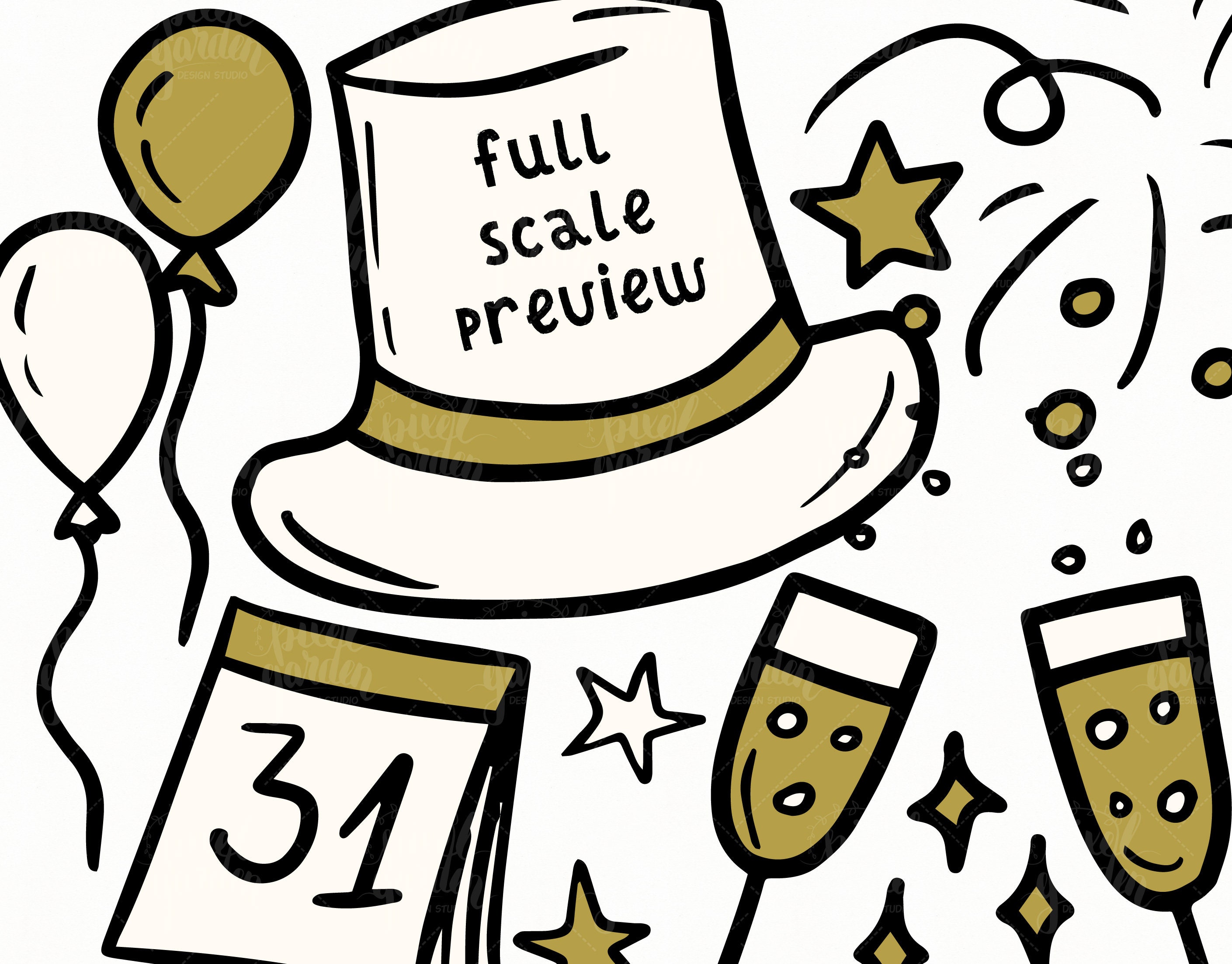 New Years Eve Hat Clip Art