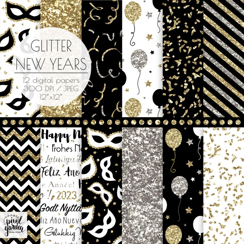 New Years Backdrop - Etsy