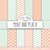 Mint and Peach Digital Paper Pack. Pastel Scrapbooking Paper. Mint ...