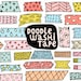 Washi Tape Clipart. Hand Drawn Washi Clip Art. Doodle School Supply ...