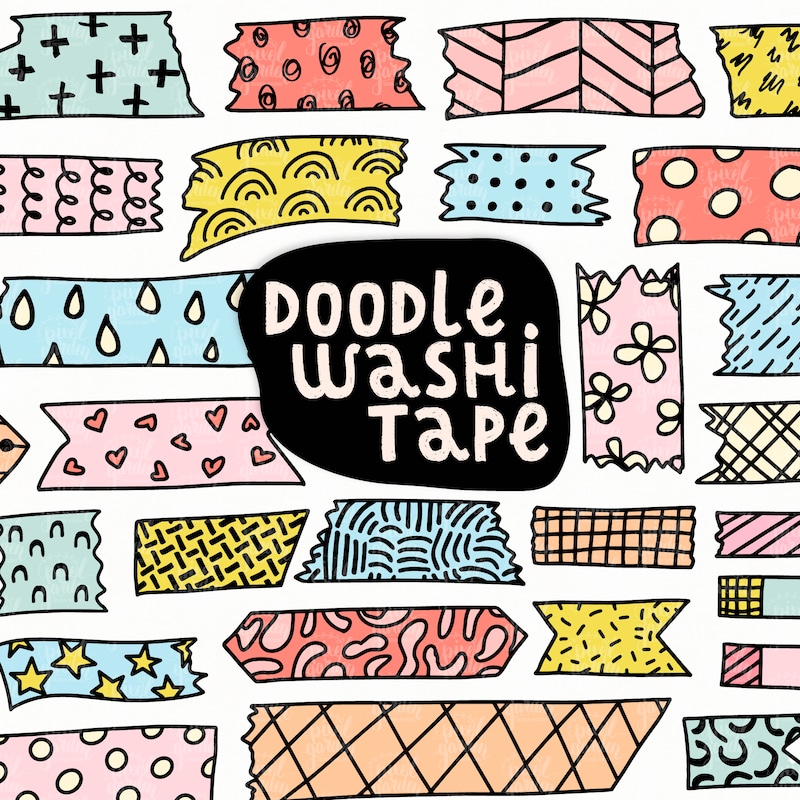 Digital Washi Tape - Etsy