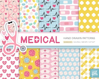 Hand Drawn Medical Clipart. Doodle Doctor, Medicine, Health Clip Art ...