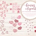 Valentines Day Digital Paper. Minimalist Love Hearts - Etsy
