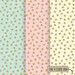 Gold Glitter Confetti Digital Paper Pack. Pastel and Glitter Polka Dot ...