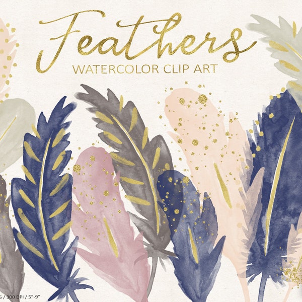 Watercolor Feather - Etsy