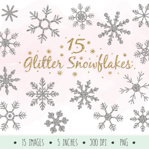 Glitter Snowflake - Etsy