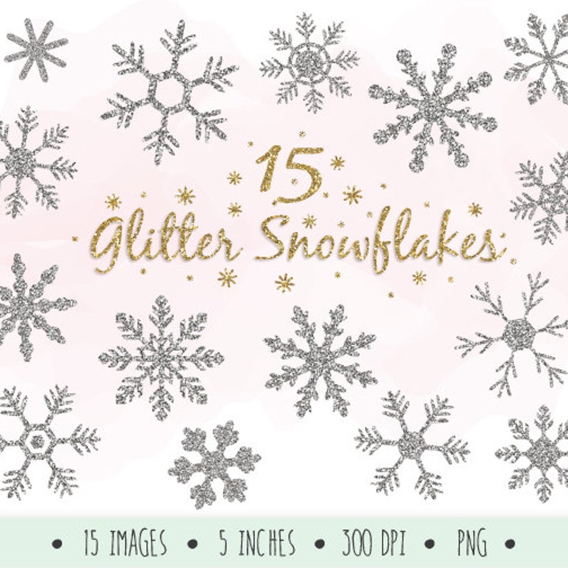 Glitter Snowflake - Etsy