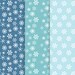 Snowflake Digital Paper. Winter Snow Scrapbook Paper. Snowflakes ...