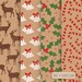 Rustic Christmas Digital Paper. Red, Green Kraft Christmas Scrapbook ...