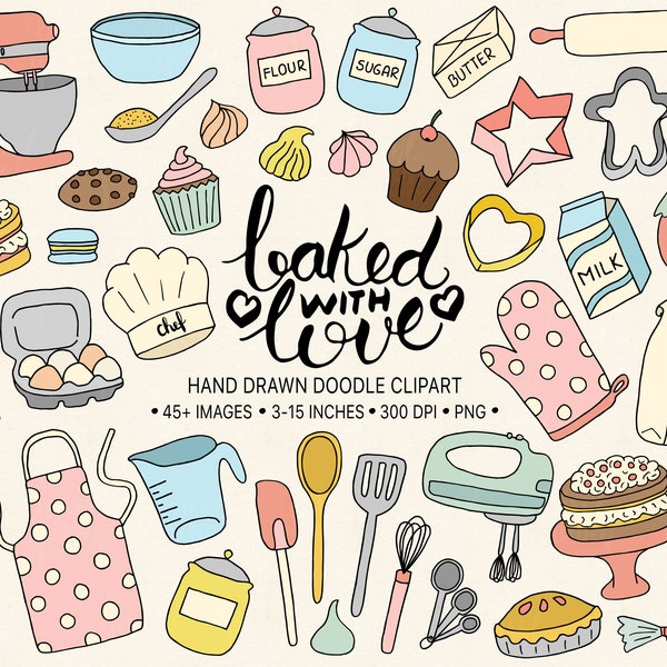 Baking Clip Art - Etsy