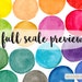 Watercolor Dots Clipart. Hand Painted Colorful Watercolour Circles ...