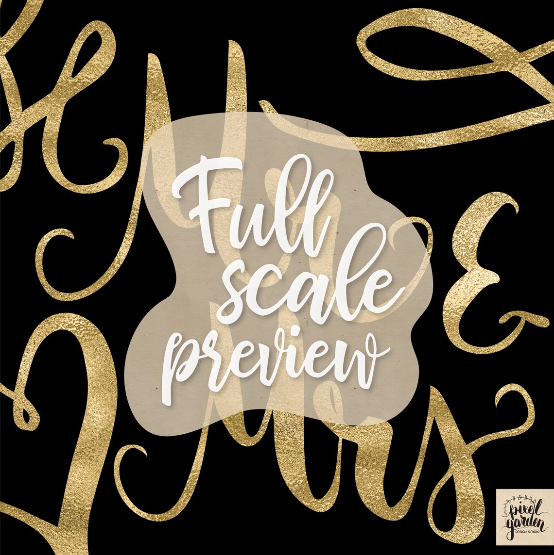 Gold Design Element Clip Art. Hand Lettered Catchwords. Gold | Etsy