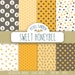 Sweet Honeybee Digital Paper Pack, Honeycomb Floral Scrapbooking Paper ...