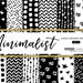 Nordic Minimalist Pattern Bundle. Black, White Scandinavian Digital ...