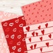 Valentines Day Digital Paper. Minimalist Love, Hearts Background. Hand ...