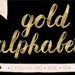 Gold Alphabet Clipart. Gold Foil Letters, Numbers, Symbols. Hand ...