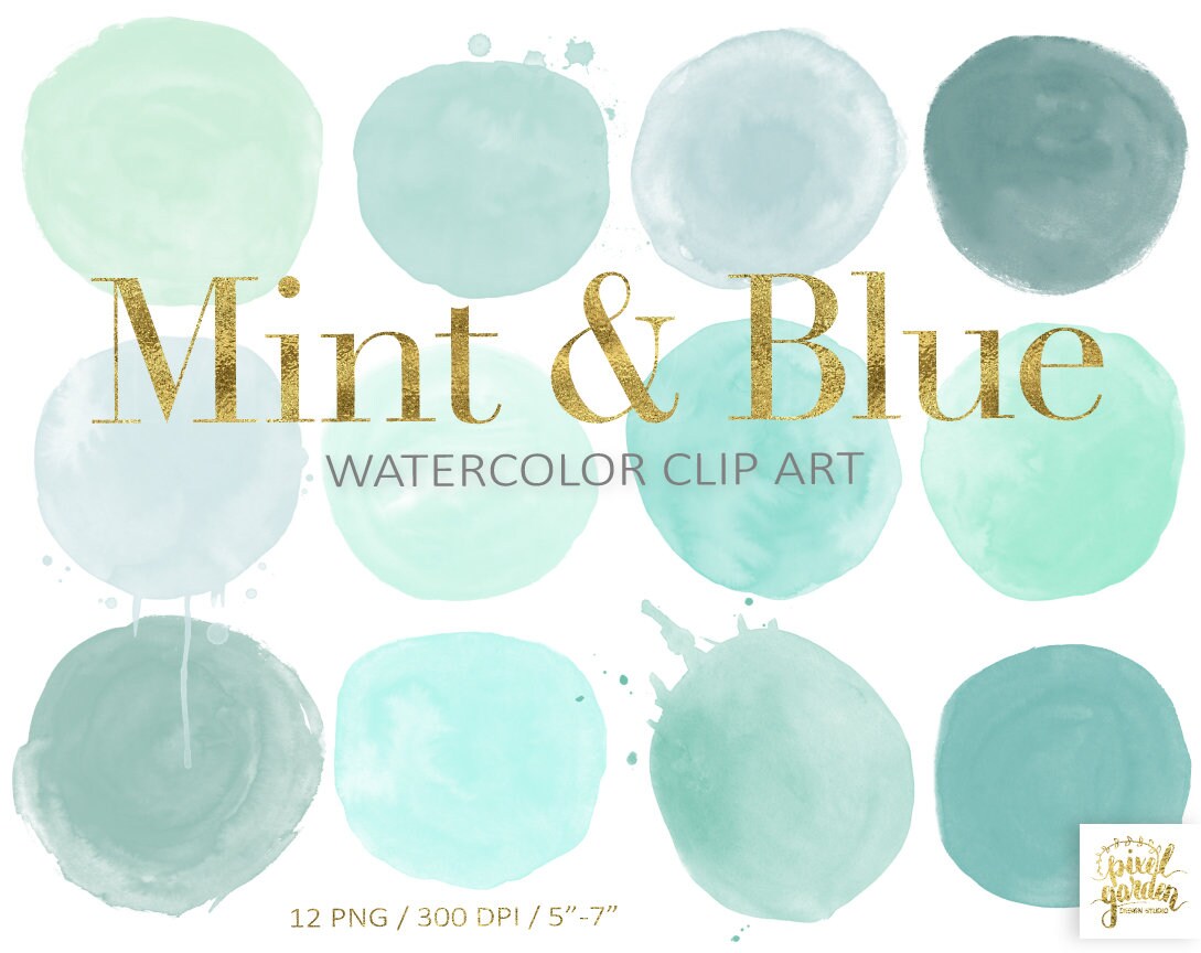 Mint Green Circle Clip Art