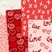 Valentines Day Digital Paper. Minimalist Love, Hearts Background. Hand ...