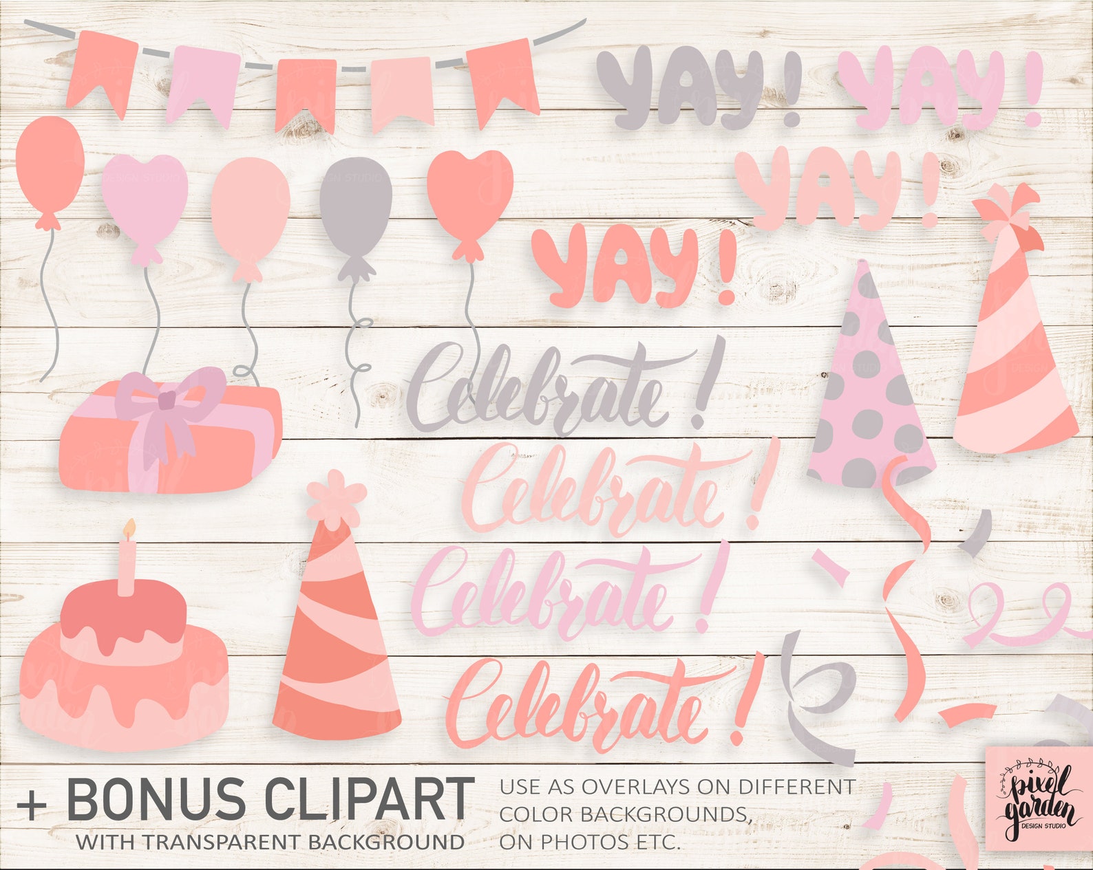 Birthday Digital Paper. Hand Drawn Seamless Party Digital Backdrop ...