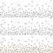 Glitter Confetti Borders Clip Art. Gold Glitter Frames. Gold, Silver ...