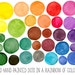 Watercolor Dots Clipart. Hand Painted Colorful Watercolour Circles ...