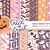 Purple Halloween Digital Paper. Hand Drawn Spooky Halloween Background ...
