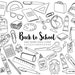 Back to School Clipart. Hand Drawn Digital School, Teacher, Student ...
